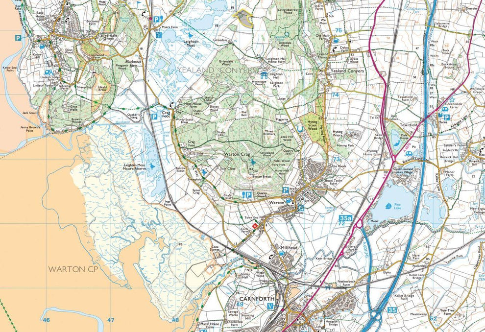 Around and About Arnside and Silverdale ANOB Walking Map – The Coast Office